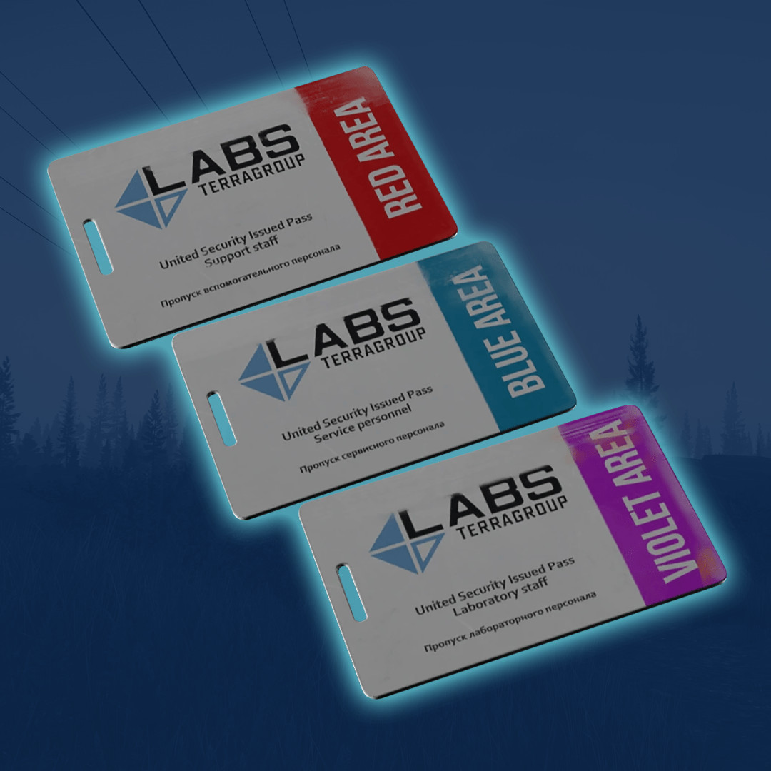Labs Keycards (Red, Green, Blue, Black, Violet, Yellow)